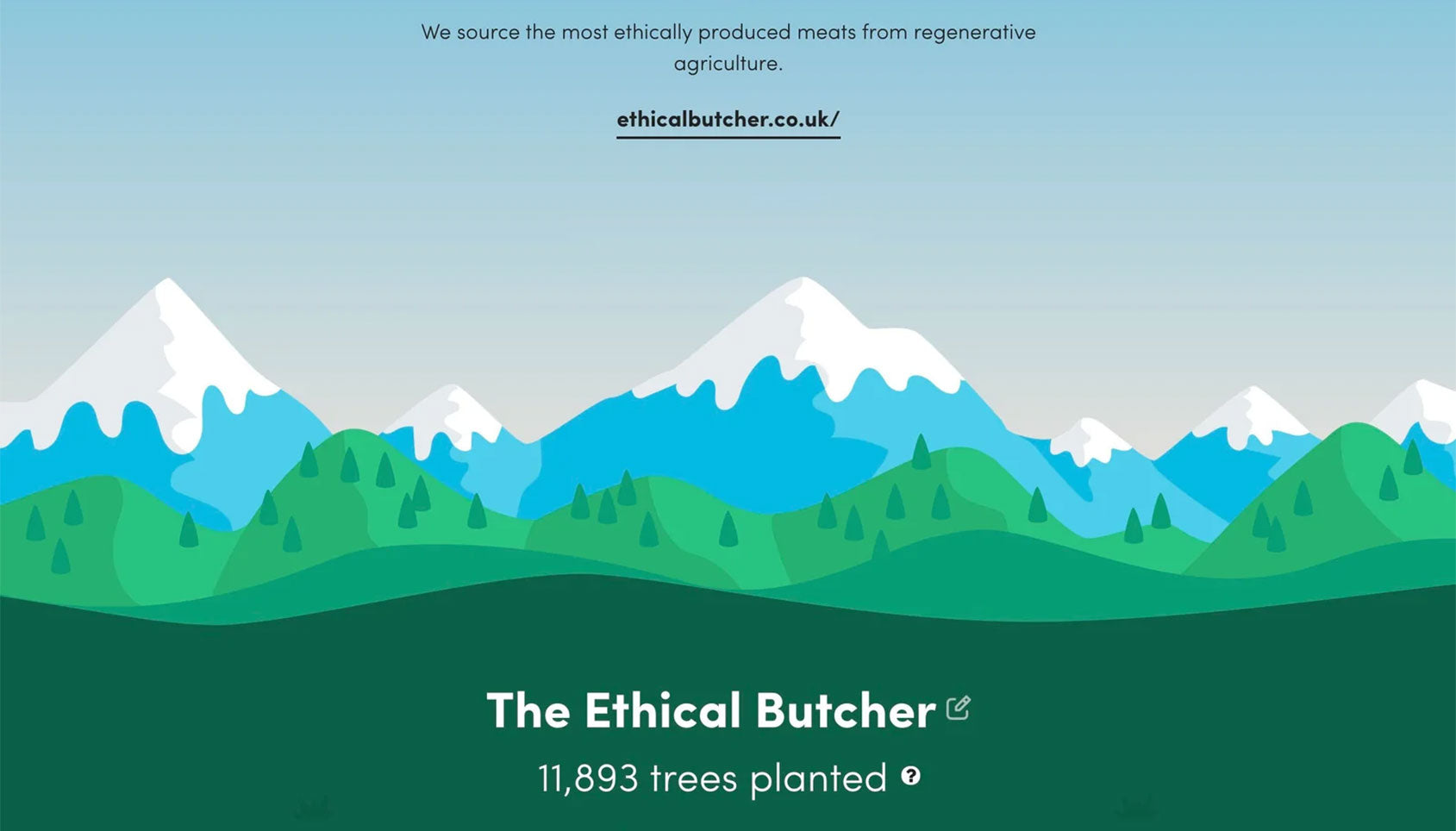 Planting trees with our sales – The Ethical Butcher